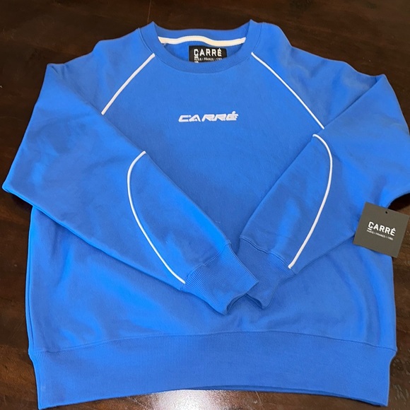carré | Shirts | New Carr Blue Crewnexk | Poshmark
